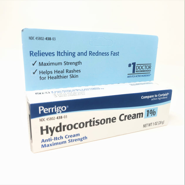 Perrigo Hydrocortisone Cream 1% Anti Itch Cream Max Strength 1 oz* (2 ...