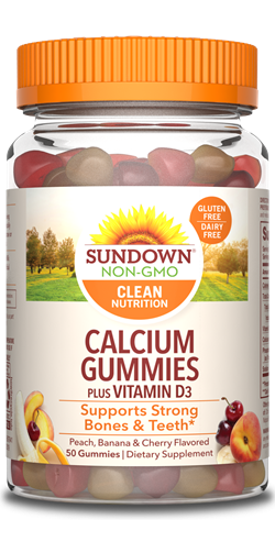 Sundown Calcium Plus Vitamin D3 Gummies, 50 Count | Silver Rod Pharmacy