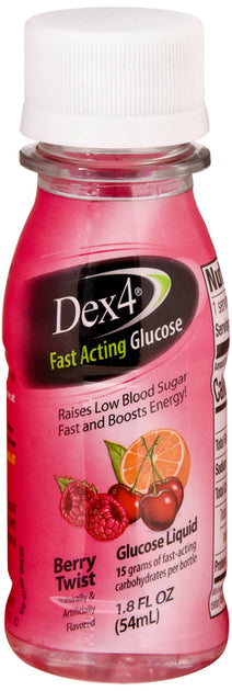 Dex-4 Berry Twist Glucose Liquid, 1.8 Oz | Silver Rod Pharmacy
