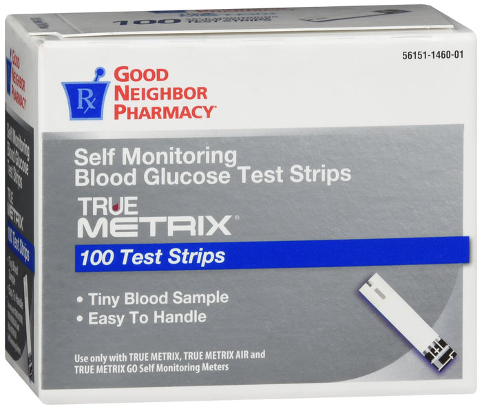 GNP True Metrix Glucose Test Strips, 100 Test Strips | Silver Rod Pharmacy