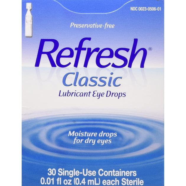 Refresh Eye Drops Individual Dose 30/box, 0.01 Fl oz (0.4 ml) | Silver ...