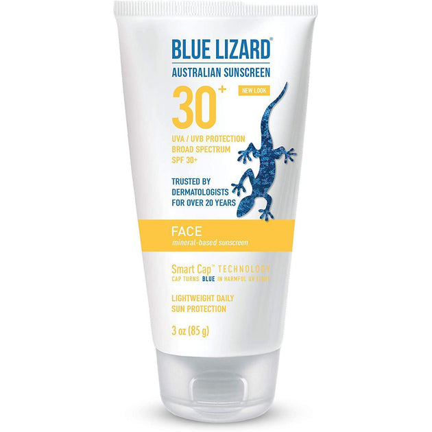 Blue Lizard Sunscreen with Hydrating Hyaluronic Acid SPF 30+, 3 oz ...