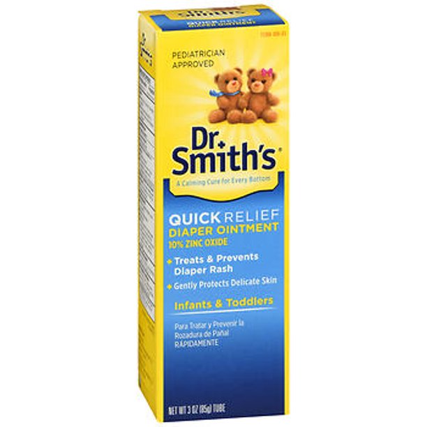 Dr. Smith's Quick Relief Diaper Rash Ointment, 3 oz, Pack of 6 | Silver ...