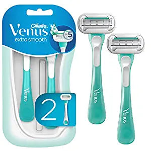 Gillette Venus Extra Smooth Sensitive Disposable Razors for Women with ...