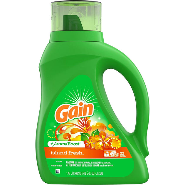 Gain Island Fresh Scent Liquid Laundry Detergent, 50 Fluid Ounce ...