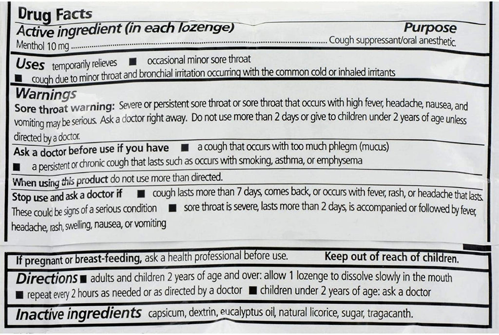 Fisherman's Friend Original Extra Strong Menthol Cough Lozenges, 20 Co ...