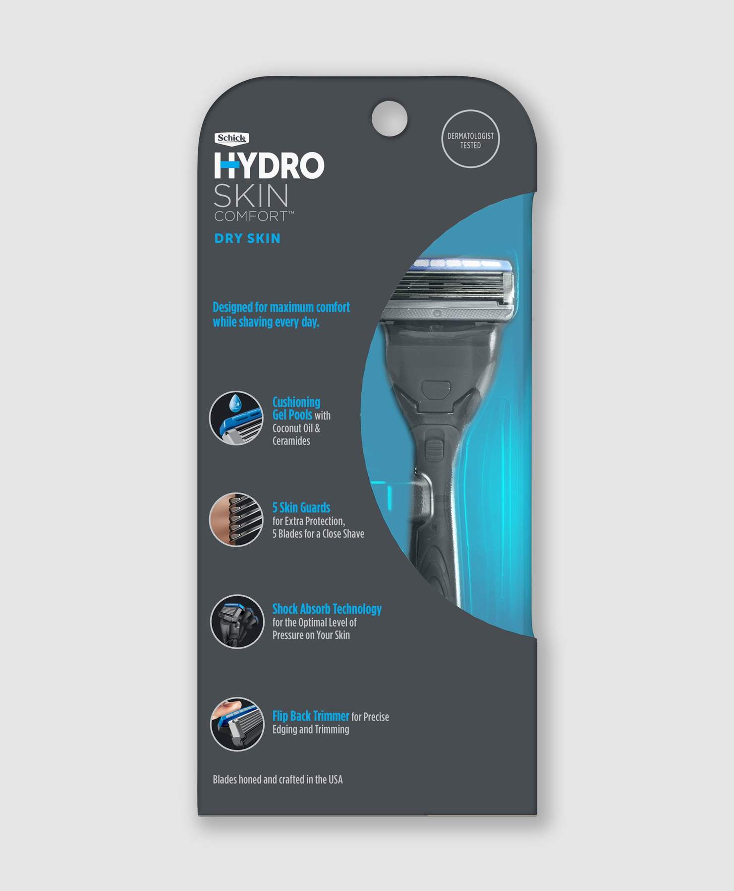 HYDRO SKIN COMFORT™ DRY SKIN RAZOR | Silver Rod Pharmacy