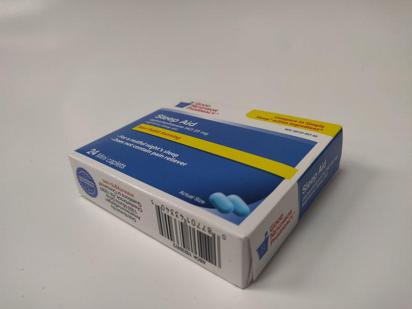 GNP Sleep Aid 25mg, 24 Mini Caplets | Silver Rod Pharmacy
