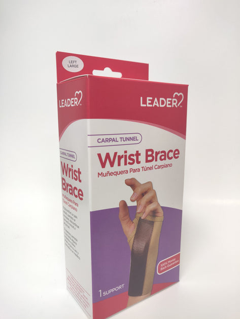 Leader Carpal Tunnel Wrist Brace - Left, Large | Silver Rod Pharmacy
