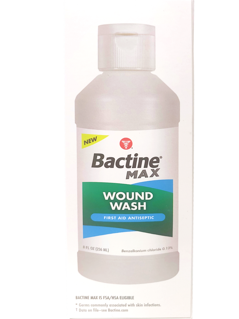 Bactine MAX Wound Wash First Aid Antiseptic 8 fl Oz - Kills 99.9% of G ...
