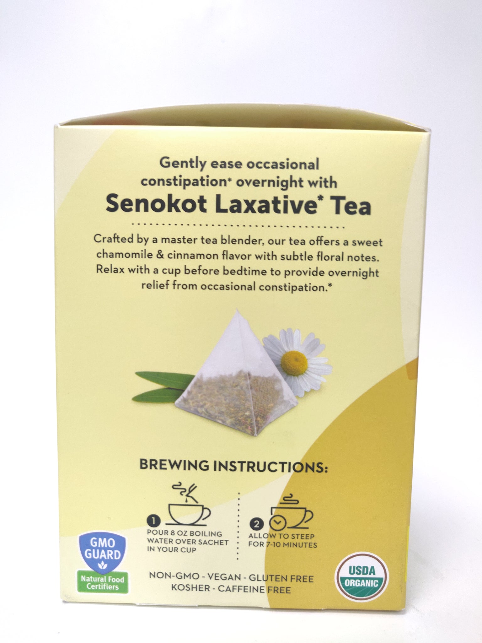 Senokot Natural Senna Leaf & Chamomile Laxative Tea - Caffeine Free ...
