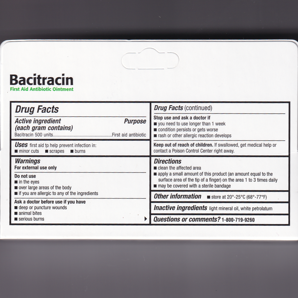 Perrigo Bacitracin First Aid Antibiotic Ointment, 1 oz | Silver Rod ...