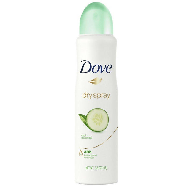 Dove Dry Spray Antiperspirant, Cool Essentials - 3.8 oz* | Silver Rod ...