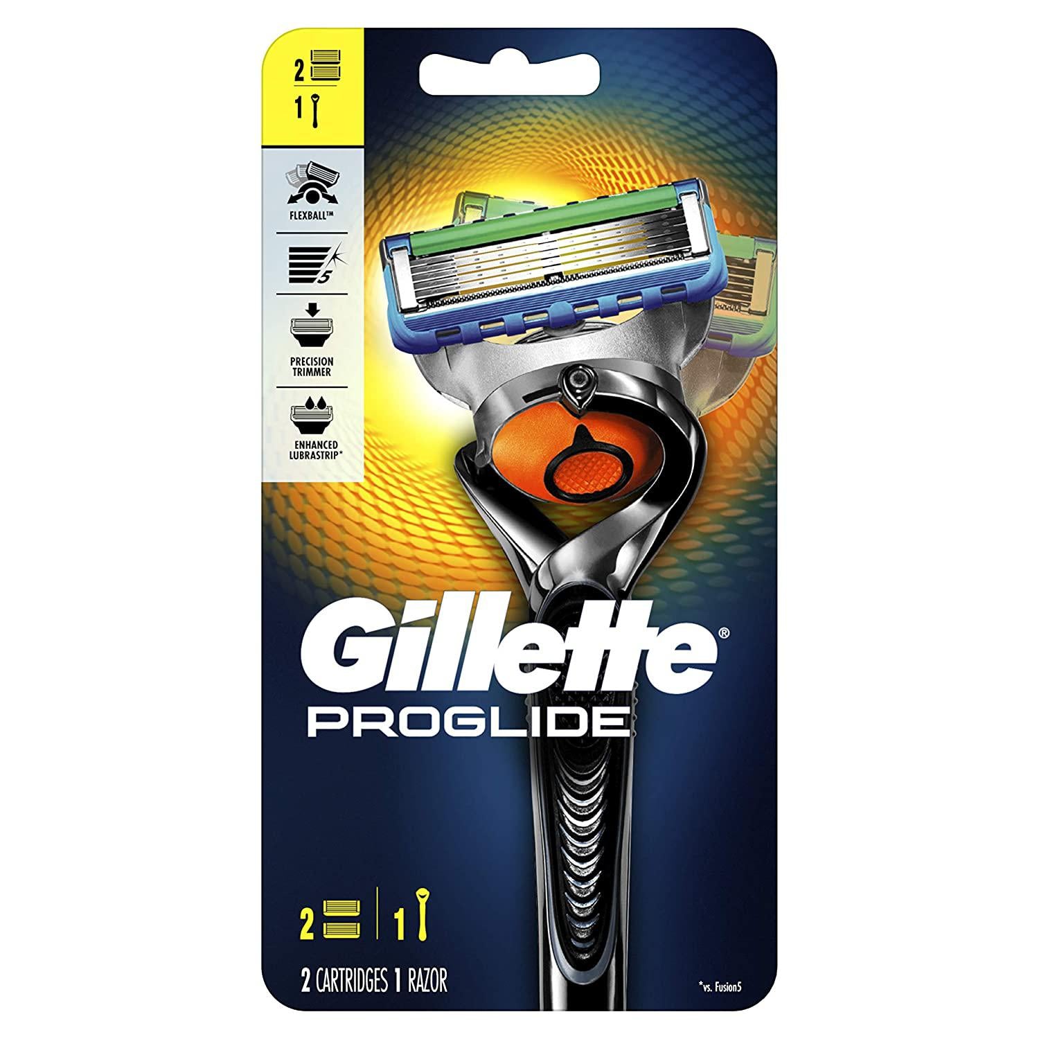 ProGlide Men's Razor Handle + 2 Blade Refills UPC: 047400658868 ...