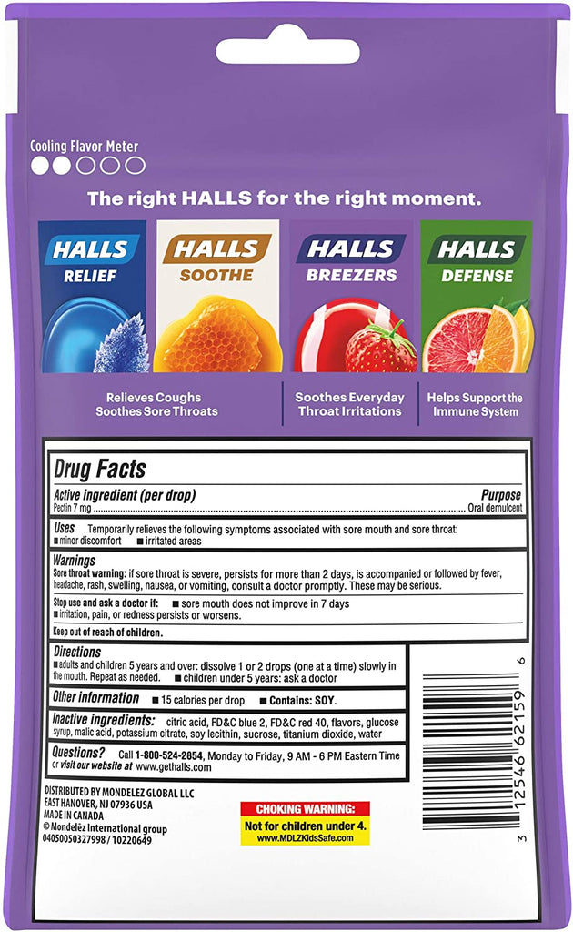 HALLS Breezers Cool Berry Drops, 25 drops* | Silver Rod Pharmacy