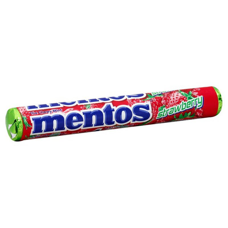 Mentos Chewy Mints, Strawberry, 1.32 Oz., 1 Pack | Silver Rod Pharmacy