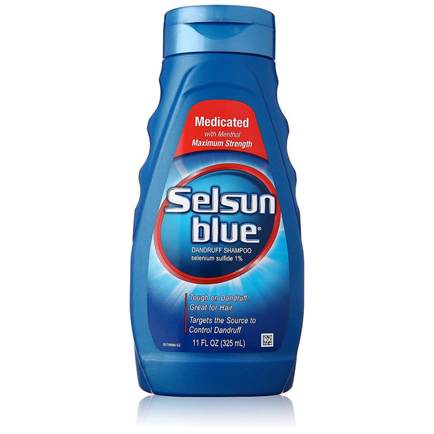 Selsun Blue Medicated Maximum Strength Dandruff Shampoo, 11 Fl Oz ...