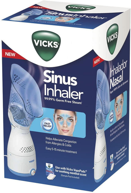 Vicks Personal Sinus Steam Inhaler, VIH200, White | Silver Rod Pharmacy